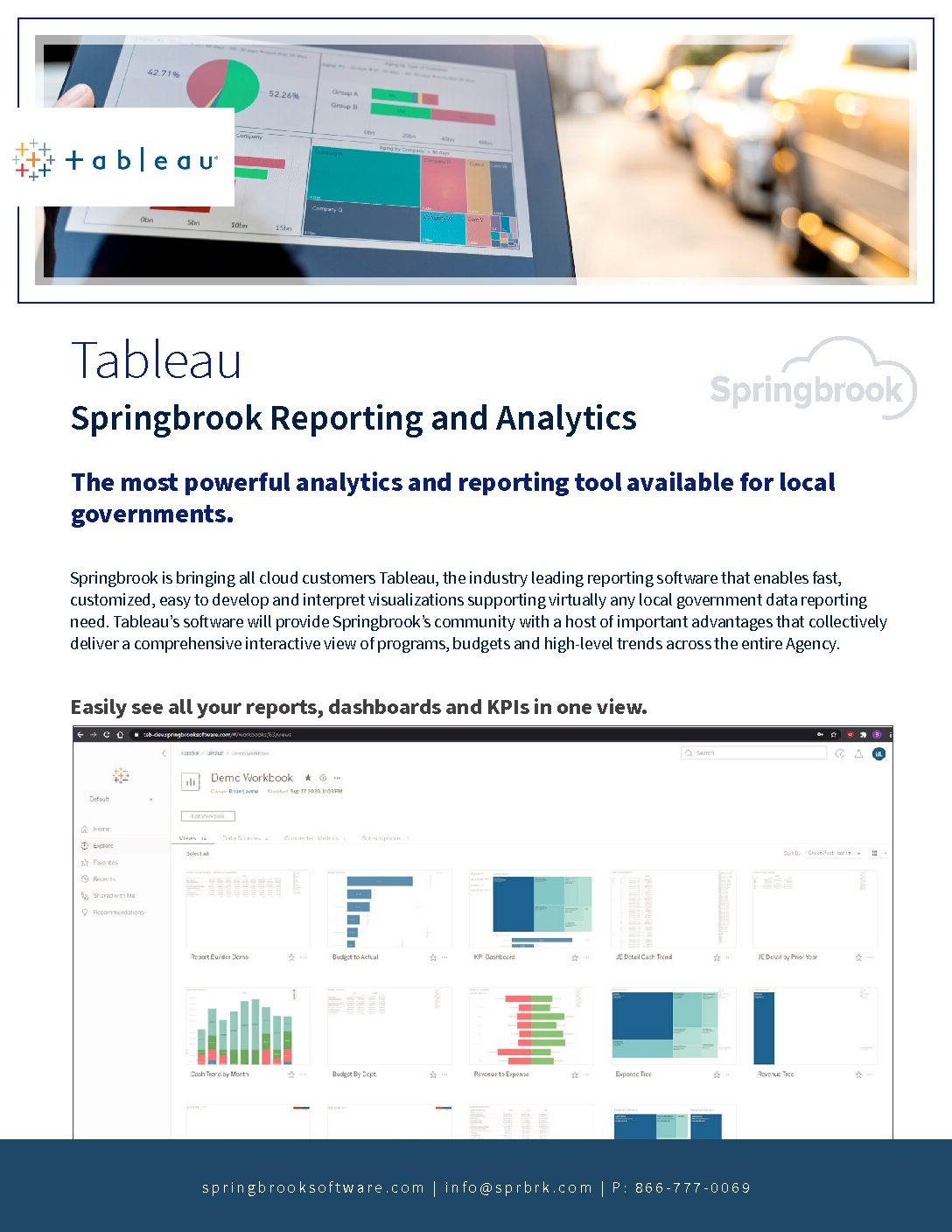Reporting and analytics – Springbrook